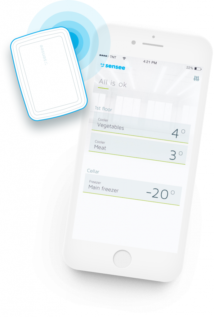 Wireless Temperature Monitoring Sensor - Avoid Losses - Sensee